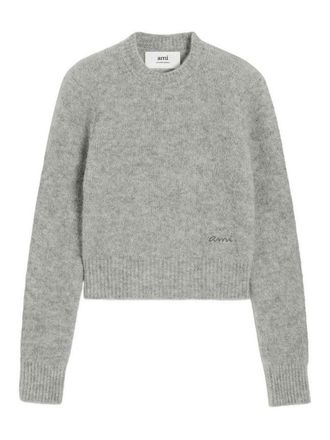 Ami Pull Col Rond - Gris