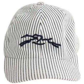 Longchamp Casquette en coton blanche