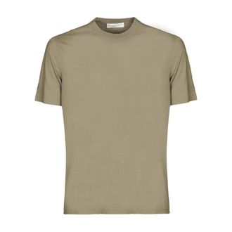 FILIPPO DE LAURENTIIS Crepe T-Shirt - - Tops - Herren - Gr&uuml;n - M