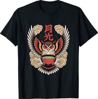 Shinkai Japanische Eule Matcha Tee Retro T-Shirt