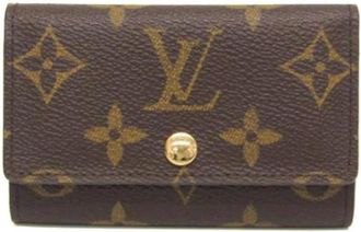 Louis Vuitton unisex, Pre-owned, Brun, Taille: ONE Size Porte-cl&eacute;s en toile Pre-owned