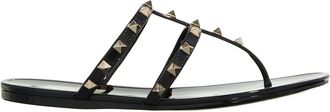 Valentino Garavani Slipper & Pantoletten - Thong Summer Rockstud - Gr. 36 (EU) - in Schwarz - für Damen