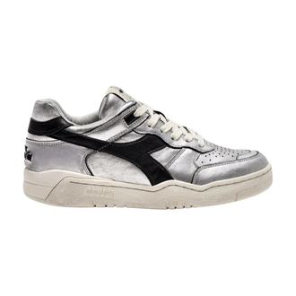 Diadora Metallic Sneaker im Retro-Tennis-Stil - - Shoes - Damen - Grau - 37 EU