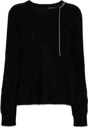 Yohji Yamamoto Pullover mit Stickerei - Schwarz