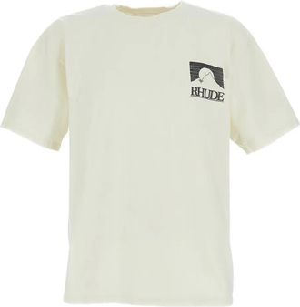 Rhude T-Shirt mit Logo-Print - Nude