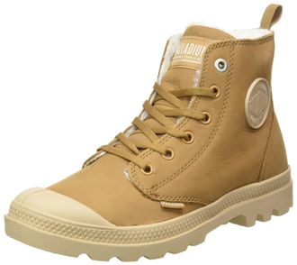 Palladium Damen Pampa Hi Zip Wool Sneaker Boots, Beige, 37.5 EU