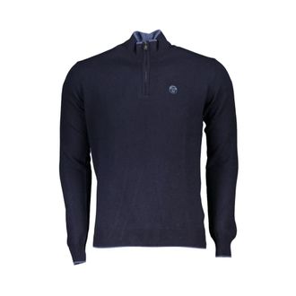 North Sails Blauer Polyamid-Pullover mit Rollkragen - - Knitwear - Herren - Blau - 3XL