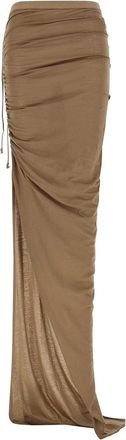 Rick Owens Jupe Midi - Beige