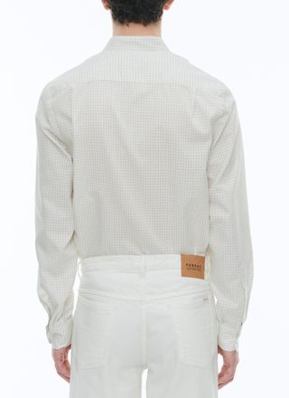 Fursac Chemise &agrave; col grand-p&egrave;re en coton gratt&eacute; - Taille XL - Homme