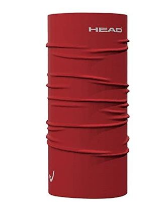 Head Original Tube Plain, Foulard multifonction unisexe unisexe pour homme et femme, coupe-vent, ski, cyclisme, protection UV, tube bandana, rouge, taille 