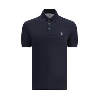 Brunello Cucinelli Klassisches Polohemd Kurzarm - - Tops - Herren - Blau - XL