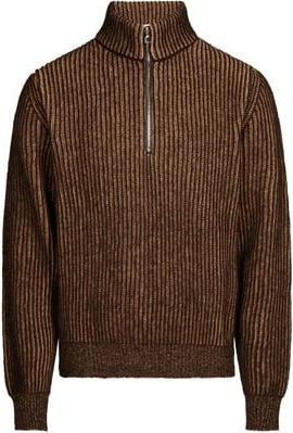 Jacob Cohen Pull zipp&eacute; en laine vierge et mohair m&eacute;lang&eacute;s