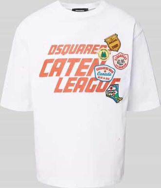 Dsquared2 Loose Fit T-Shirt aus reiner Baumwolle