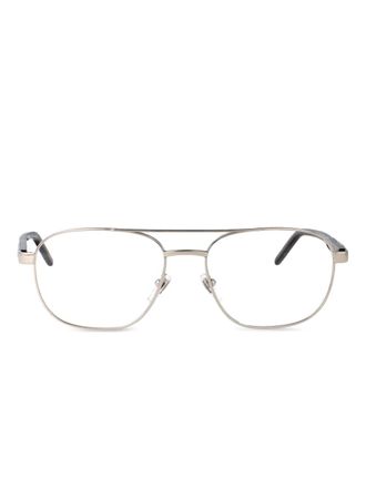 Gucci lunettes de vue &agrave; monture carr&eacute;e - Argent