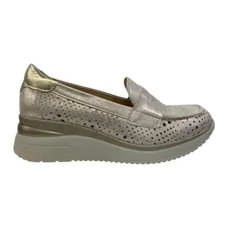 Pitillos Pitillos Mocassin or perfor&eacute; avec compensation pour femme, or, 38 EU