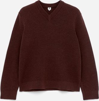 Arket Pullover Aus Wollmischung -Rot