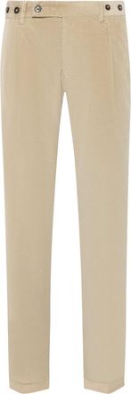 Berwich Feincordhose mit Bundfalte und Riegelverschluss in