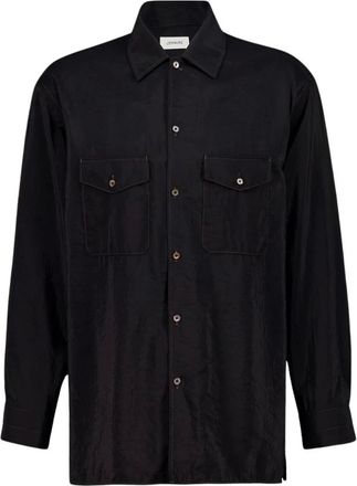 Christophe Lemaire Homme, Chemises, Noir, Taille: S Chemises