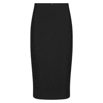 Rotate Rotate Birger Christensen, Femme, Jupes, Noir, Taille: 38 FR Jupe crayon en dentelle