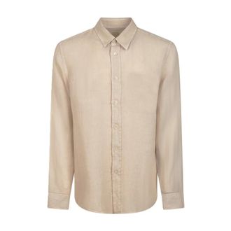 120% Lino Herren, Shirts, Beige, MGr&ouml;&szlig;e