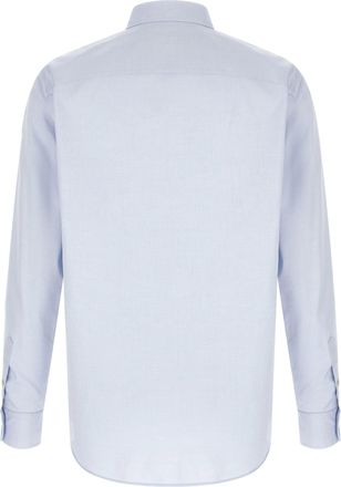 Valentino Garavani Butterfly-Embroidered Oxford Shirt - Light Blue