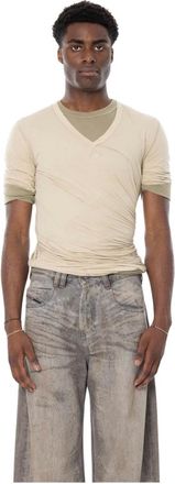Diesel Homme, Tops, Beige, Taille: L T-Moody Plain T-Shirt