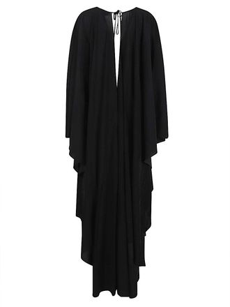 Tom Ford Silk V-Neck Kaftan - Black