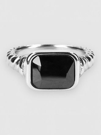 Blue Tomato Braided Gem Ring Schmuck silver stainless steel