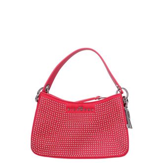 John Richmond Satin- und Nieten-Tasche - - Bags - Damen - Rot - ONE SIZE