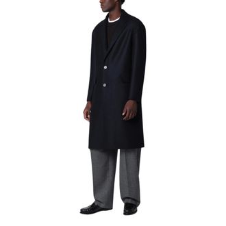 Harris Wharf London Homme, Manteaux, Bleu, Taille: L Single-Breasted Manteaux