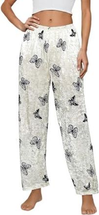 Generic Pantalon Carotte Femme Ronde en Polaire Ete Calecon Portefeuille Tendance Ray&eacute; Fran&ccedil;ais Confort Selvedge Infroissable Professionnel Marque Am&eacute;ricaine 