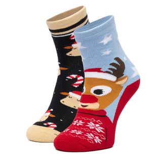 Jenny Fairy Lange Socken Jenny Fairy 4WB-005-AW23 (2-pack) Bunt