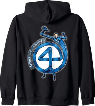 MARVEL Fantastic Four Mister Fantastic 4 Logo Comic Art Kapuzenjacke