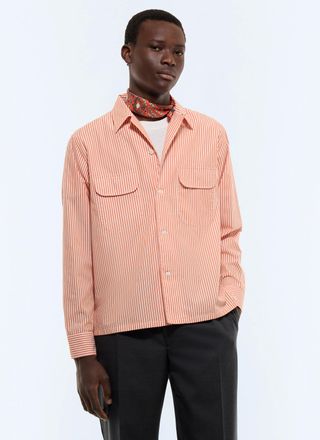 Fursac Chemise &agrave; rayures en popeline de coton - Taille XL - Homme