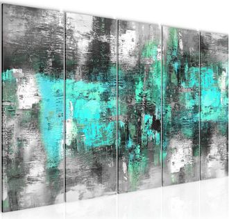 Runa Art Bild Abstrakt Wandbilder auf Vlies Leinwand 5 Teilig Wanddekoration Wohnzimmer Schlafzimmer 033856b