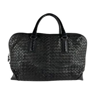 Bottega Veneta unisex, Pre-owned, Noir, Taille: ONE Size Pre-owned Vintage Intrecciato Shoulder Bag