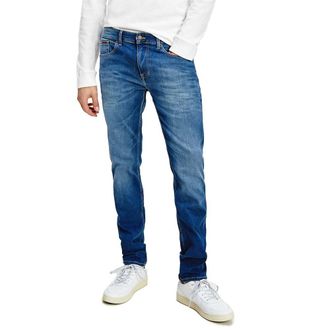 Tommy Jeans Herren Jeans Hose Austin Slim Tapered Stretch, Blau (Wilson Mid Blue Stretch), 31W/34L