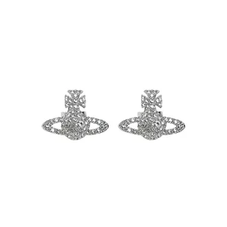 Vivienne Westwood Femme, Accessoires, Gris, Taille: ONE Size Boucles doreilles Grace