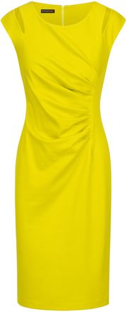 Apart Fashion Apart Damen l&auml;ssiges Kleid, Runder Ausschnitt, Knielanges Partykleid, Schulterausschnitte, Rei&szlig;verschluss hinten in der Mitte, seitliche Drapierung, &Auml;