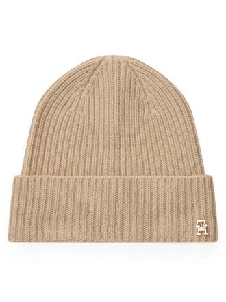 Tommy Hilfiger M&uuml;tze Th Cashmere AW0AW17772 Beige