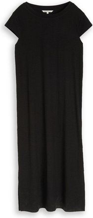 Tom Tailor Midikleid Kleider & Jumpsuits Loose Fit Midi-Kleid mit Rippstruktur