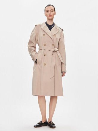 Tommy Hilfiger Tenchcoat Cotton Classic Trench WW0WW40482 Beige Regular Fit