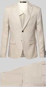 Selected Slim Fit Anzug mit feinem Strukturmuster Modell Lino