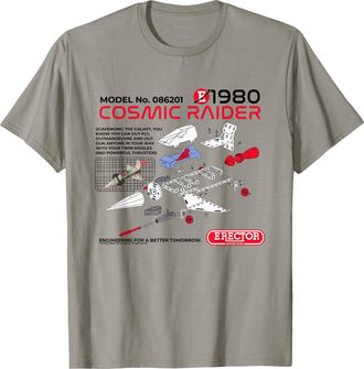 Meccano Erector Space Action Pack Modell Cosmic Raider Retro T-Shirt