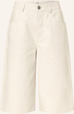 Haikure Haikure Leder-Bermudas New Becky Wrincled weiss
