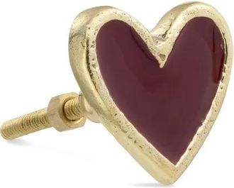 Doing Goods Poign&eacute;e en laiton coeur Pyar Doing Goods