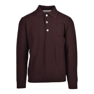Amaranto Strick-Polo - - Tops - Herren - Braun - S