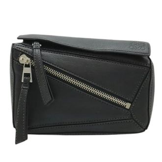 Loewe Pre-owned Leder G&uuml;rteltasche - - Pre-owned - Damen - Schwarzk - ONE SIZE