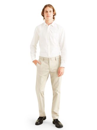 Dockers Herren Signature Khaki Slim Fit Pants Refined Chinos, Cloud, 36W / 30L