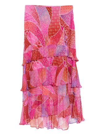 Rixo jupe LS Preslee Ibiza Night - Rose